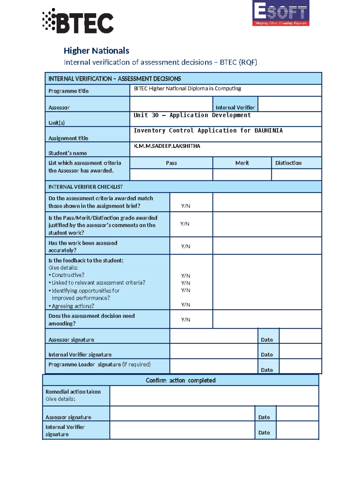 1187-162001 7851896-Unit 30 Application Development Reworded 2021 - Higher Nationals Internal ...