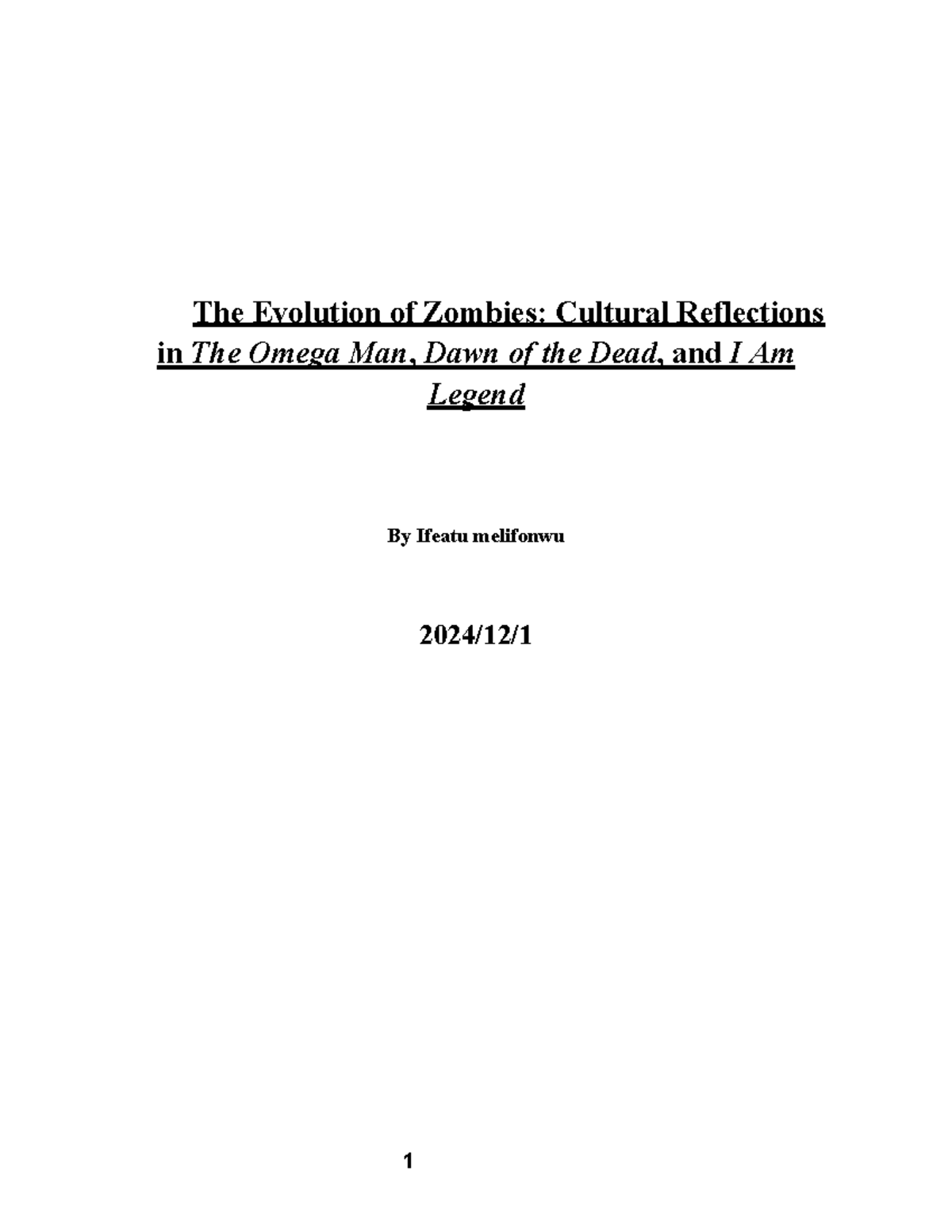 The Evolution of Zombies Cultural Reflections in The Omega Man, Dawn of ...