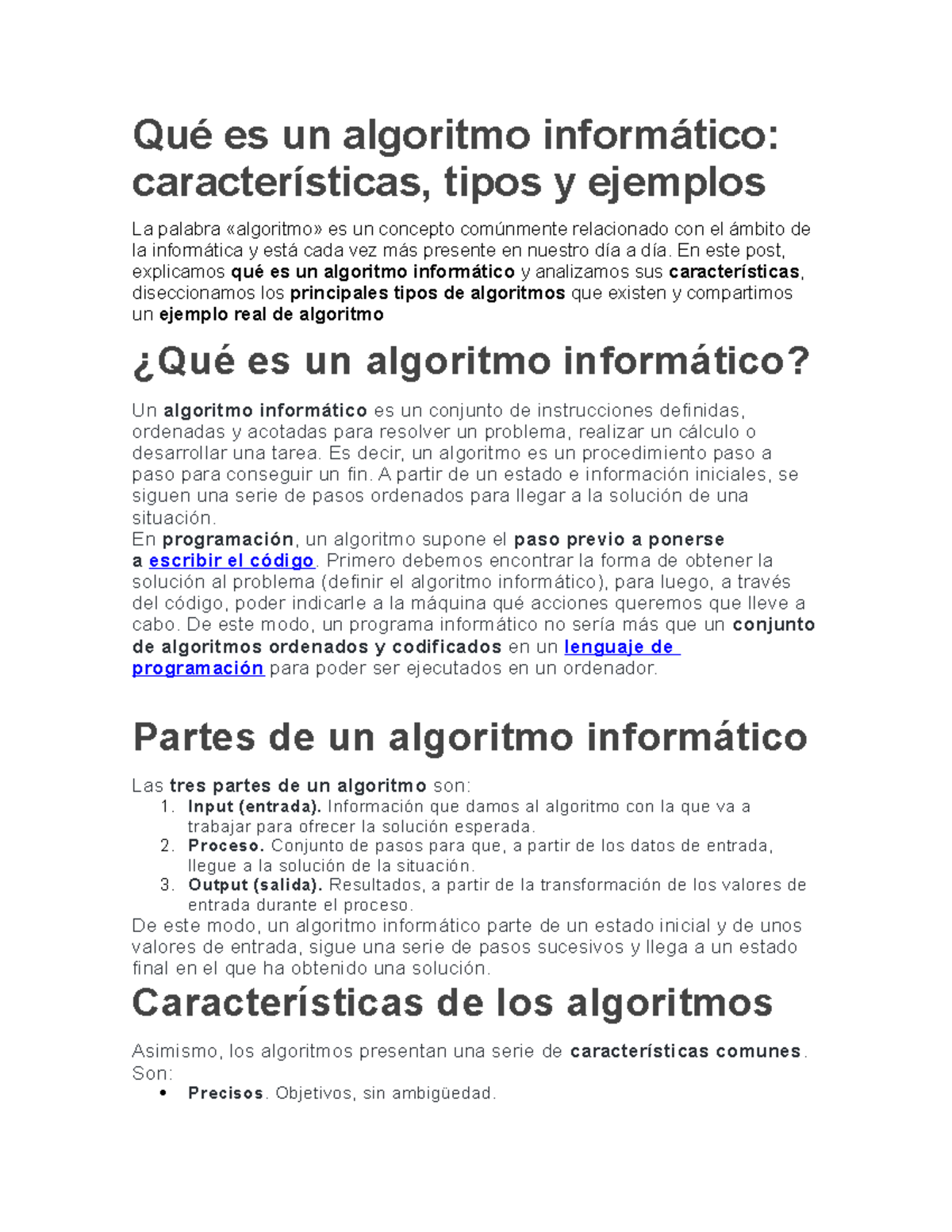 Qué es un algoritmo informático - Qué es un algoritmo informático ...