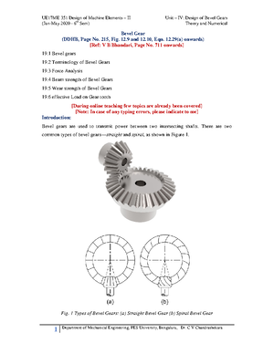 Design of springs - Dr. CHANDRA - Unit I: Design of springs Leaf Spring ...