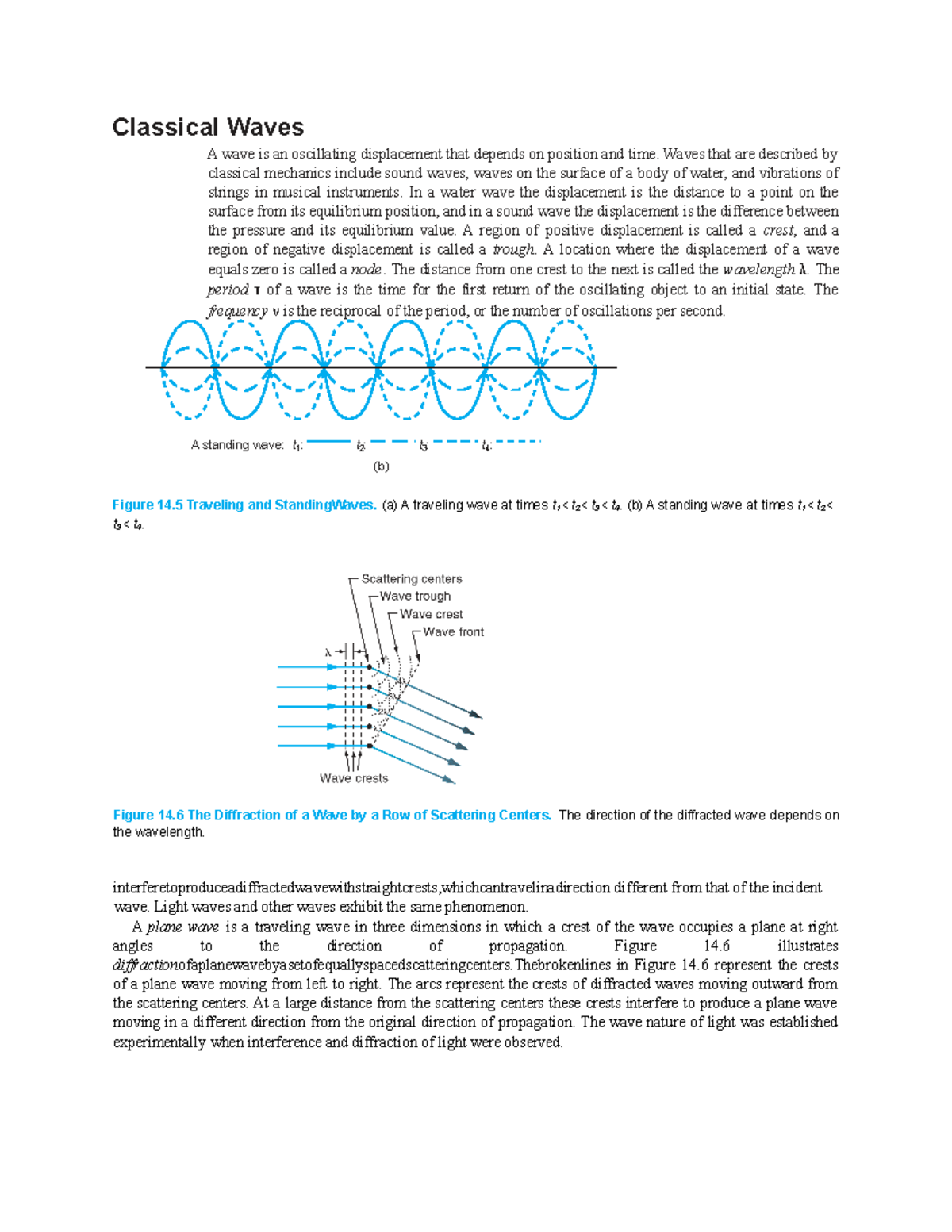 Classical Waves - Waves that are described by classical mechanics ...