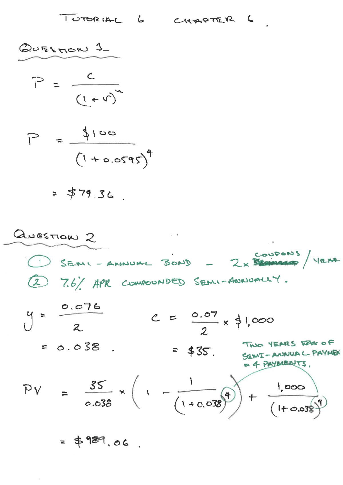 Tutorial Solutions W6 - HW - FINA1221 - Studocu Tutorial Solutions W6 - HW - FINA1221 - Studocu