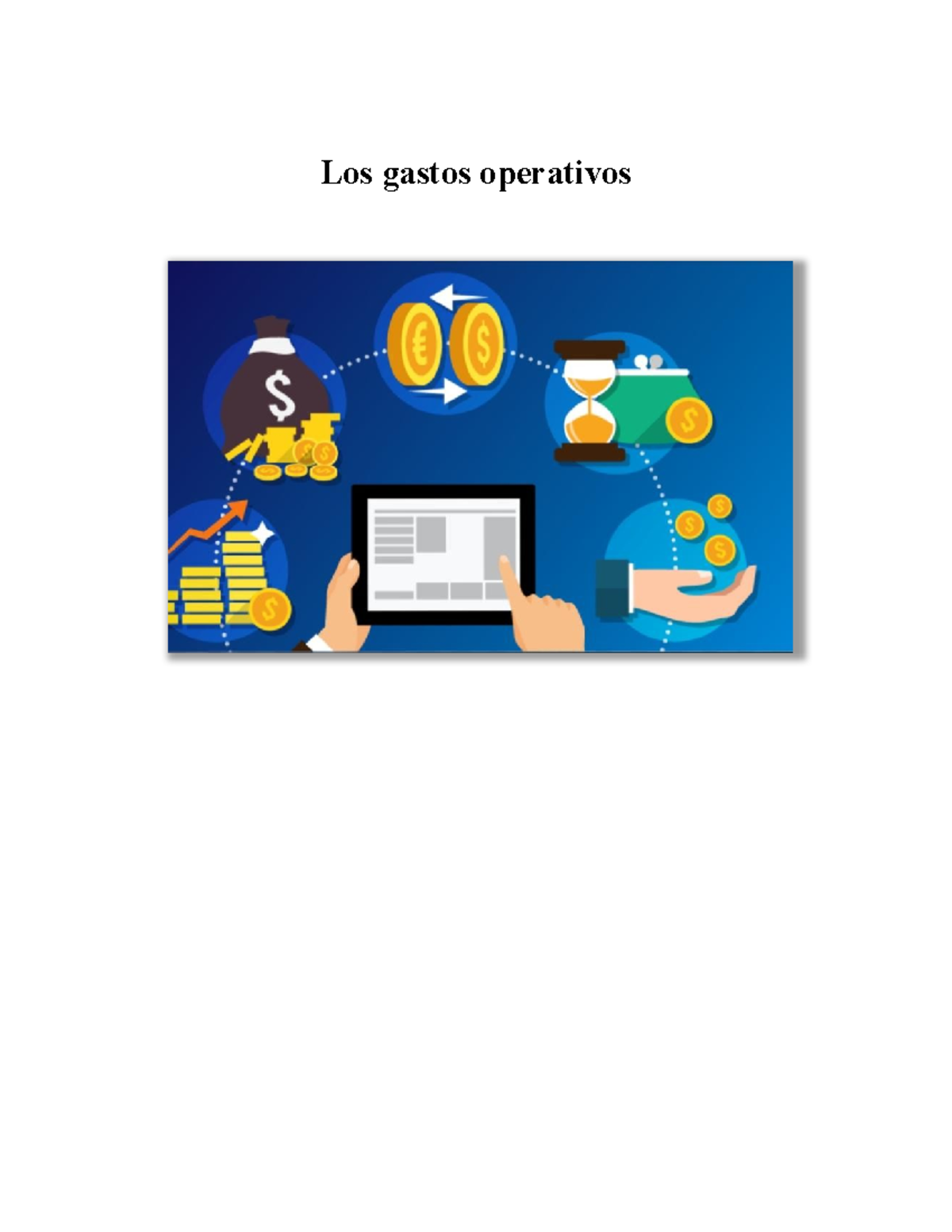 Los gastos operativos - Apuntes - Los gastos operativos Introducción ...