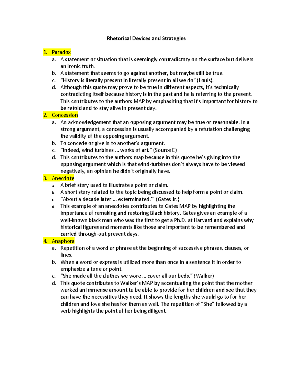 Rhetorical Devices and Strategies - Rhetorical Devices and Strategies ...