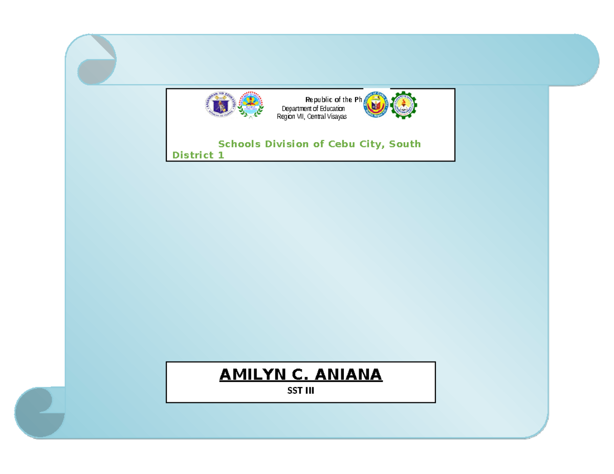 Coverpage short landscape - Secondary Education - (SF 2) DAILY ...