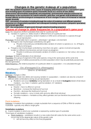 VCE Biology Units 3/4 Study Design Checklist 2022-2026 - Studocu