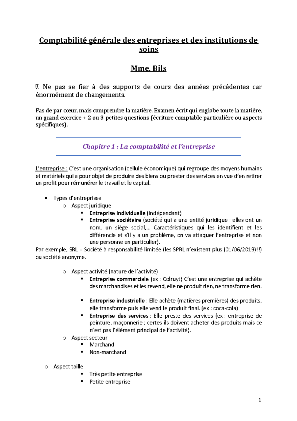 Synthèse-Compta - Résumé du cours de comptabilité général des ...