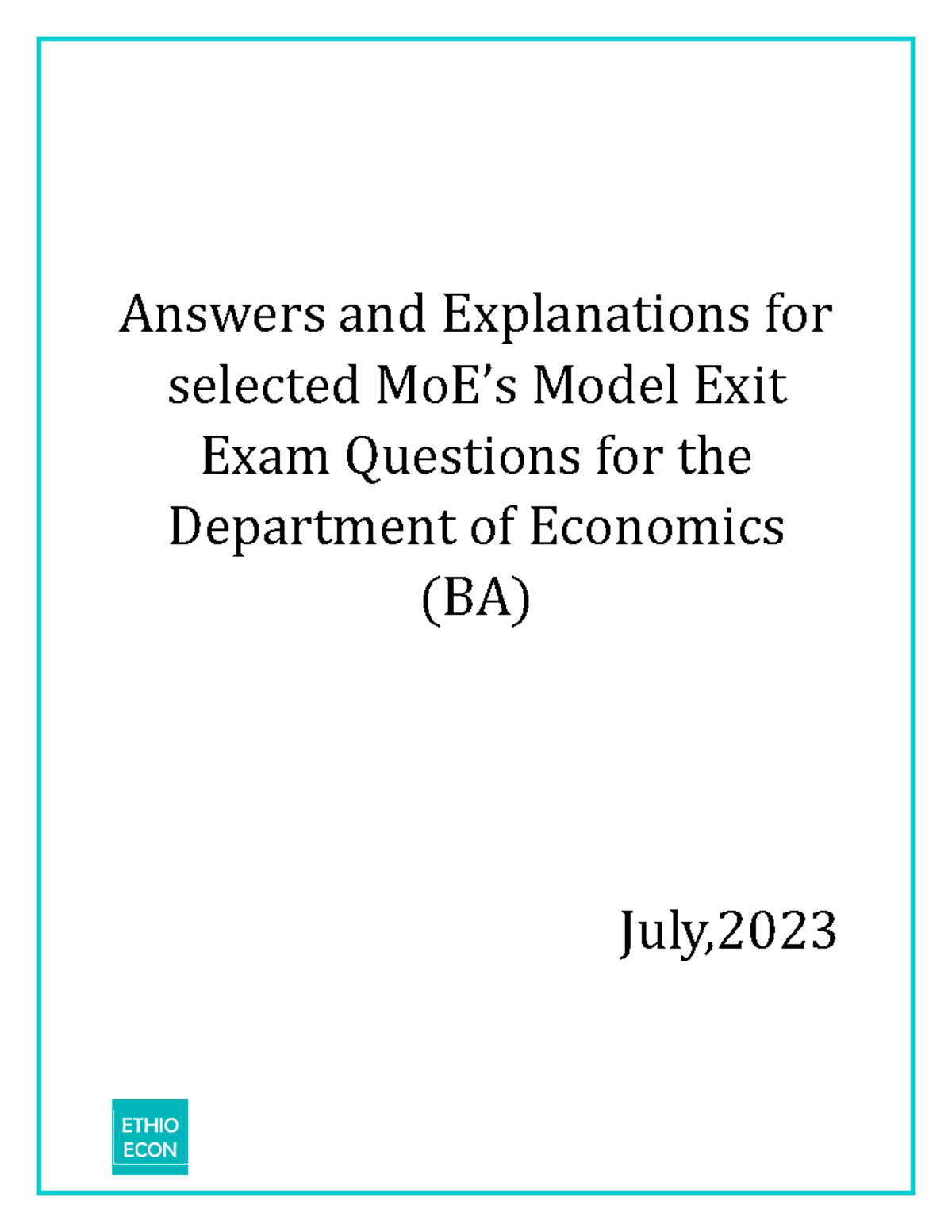 Answers and Explanations for Selected Questions - Answers and ...