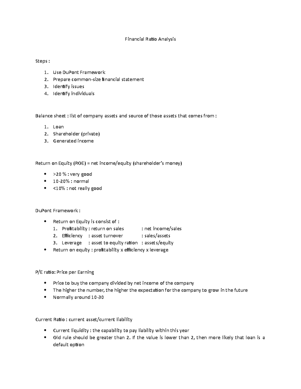 Introduction to Financial Ratio Analysis - Financial Ratio Analysis ...