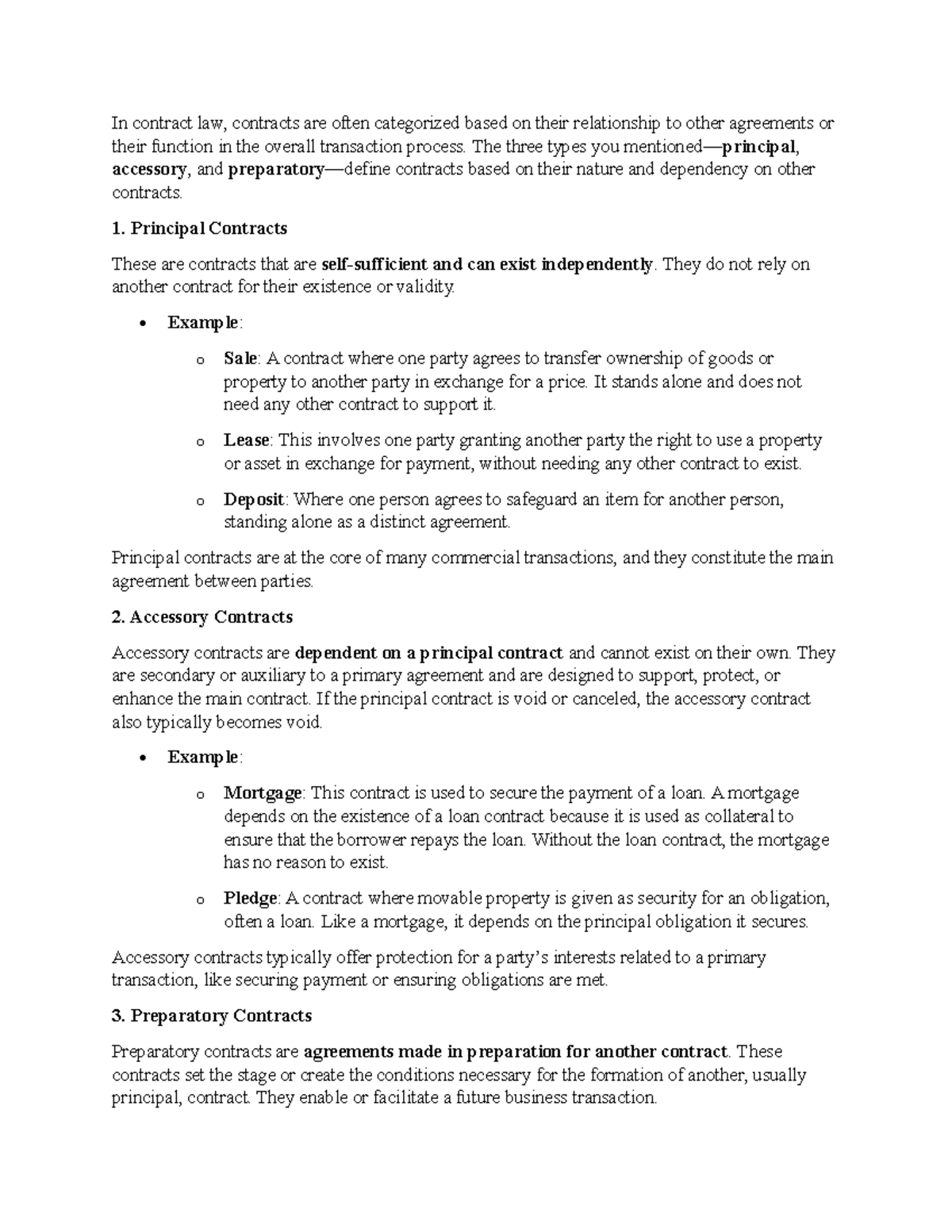 Types of Contracts - Oblicon - In contract law, contracts are often ...