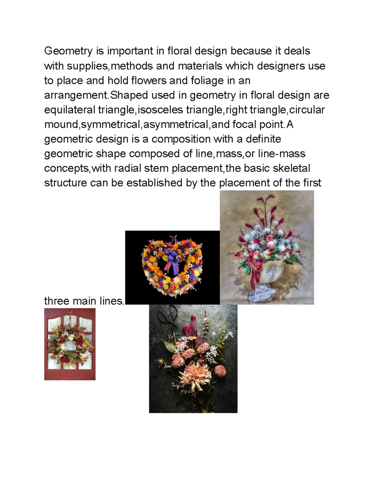 Geometry in floral Design - Studocu