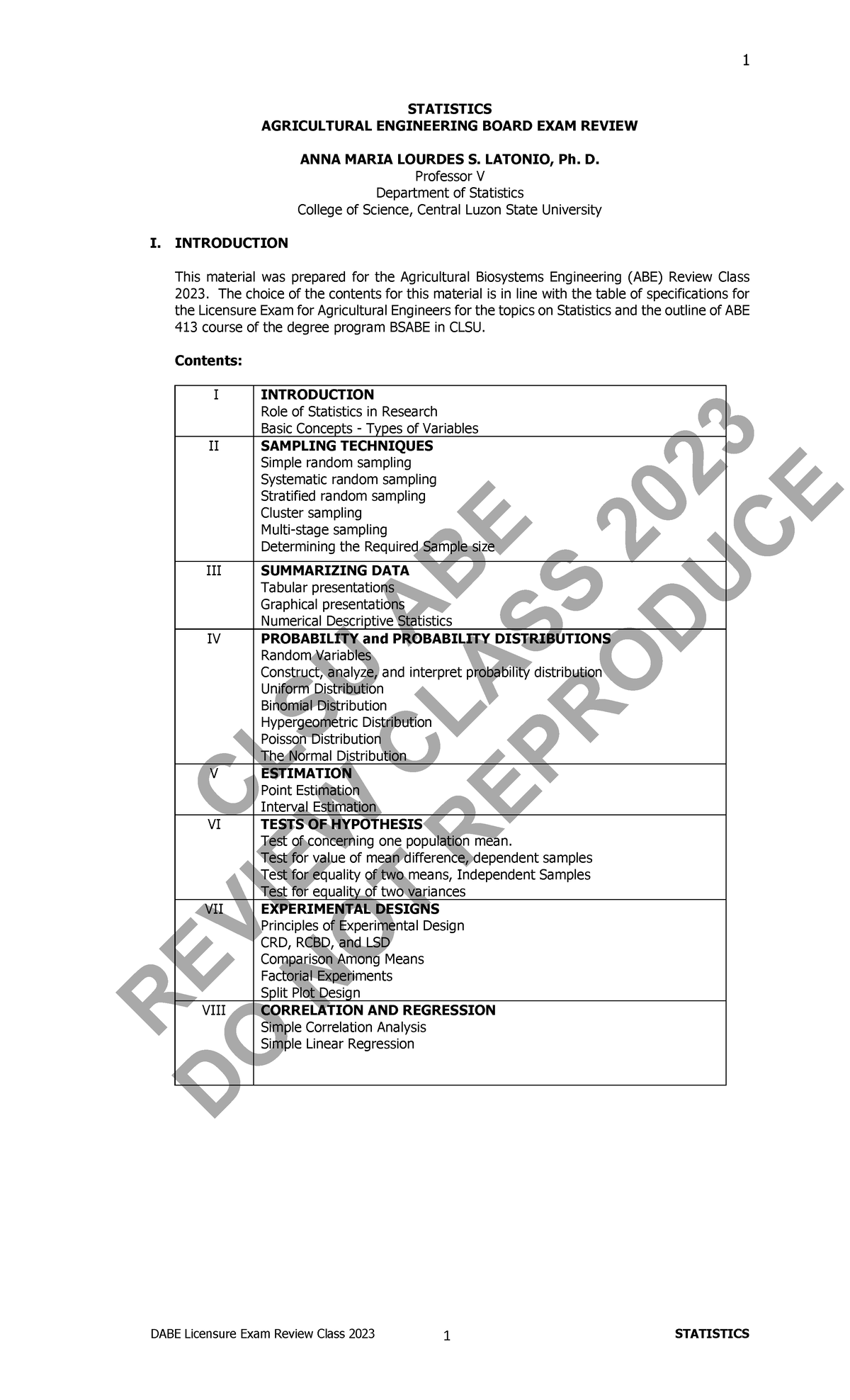 Volume 2 PART 2 - These materials provide a structured overview of core ...