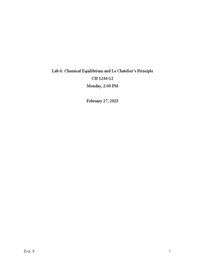 Redox Lab Report Lab 11 - Lab 11: Oxidation-Reduction Reactions (Redox ...