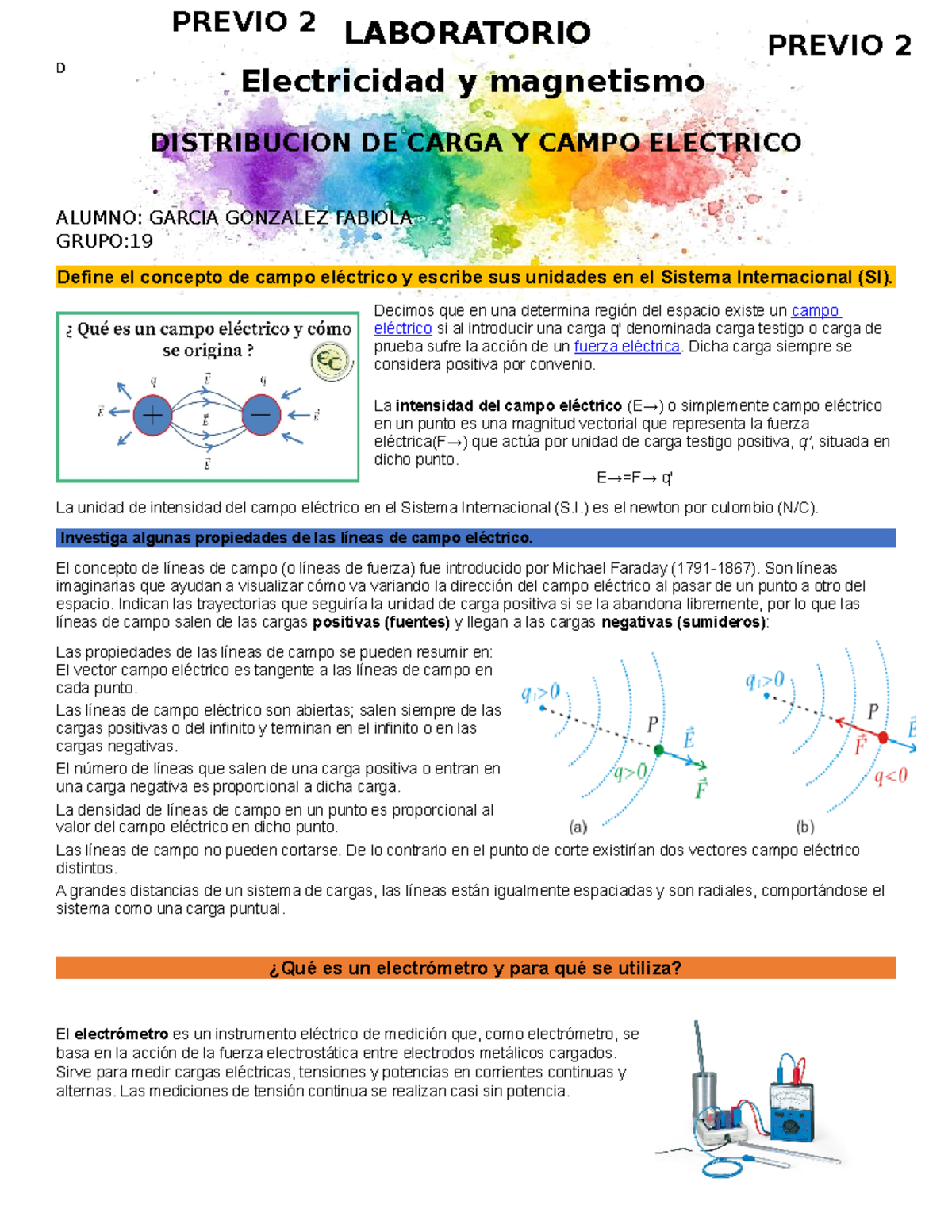 Previo 2 - practicas - Electricidad y Magnetismo - UNAM - Studocu