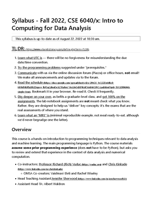 Homework 2 CSE - Question 4. Describe a situation or problem from your job, everyday life ...