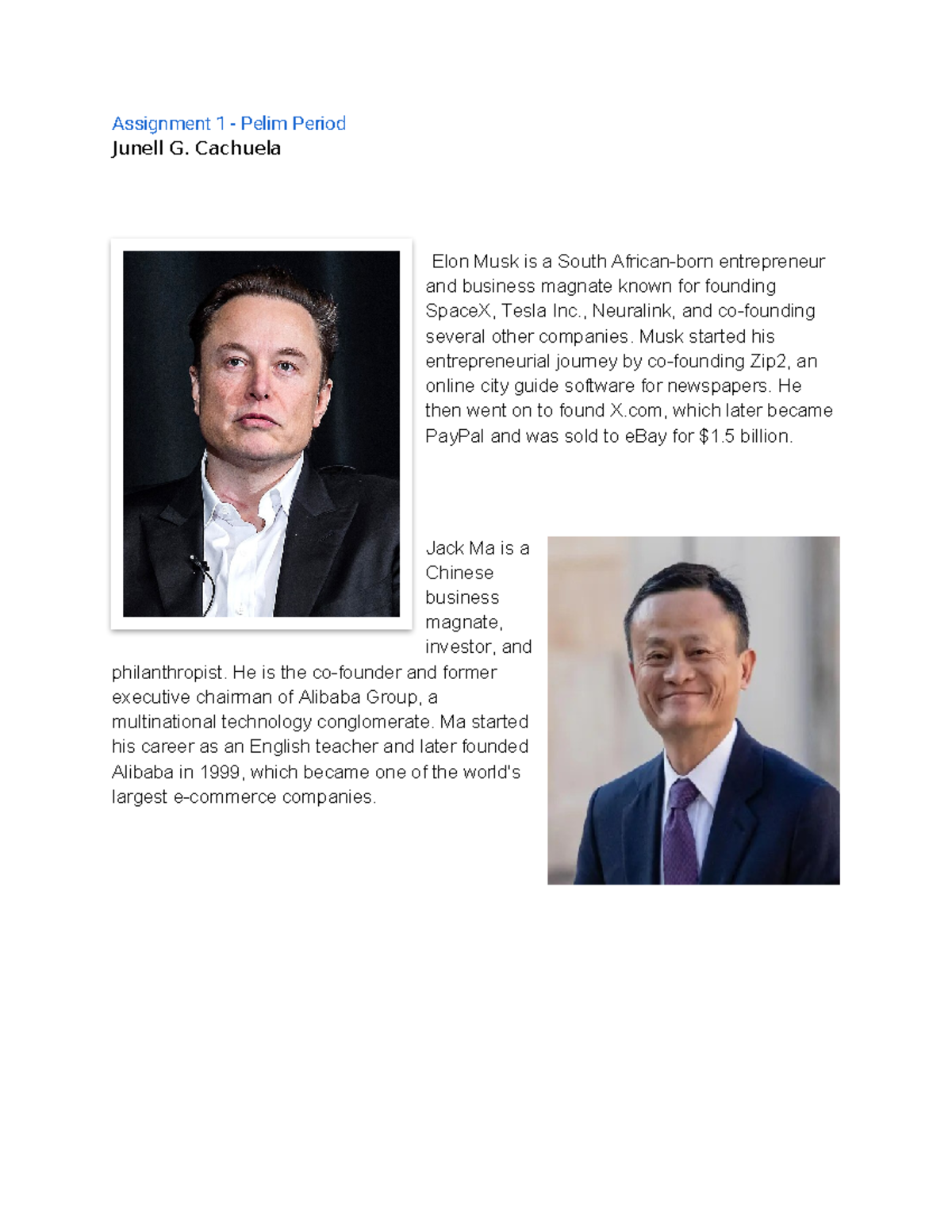 Elon Musk is a South African-born entrepreneur and business ...