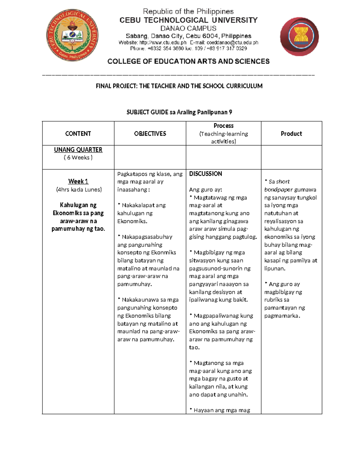Final- Project The-teacher-and-the-school-curriculum - - Studocu