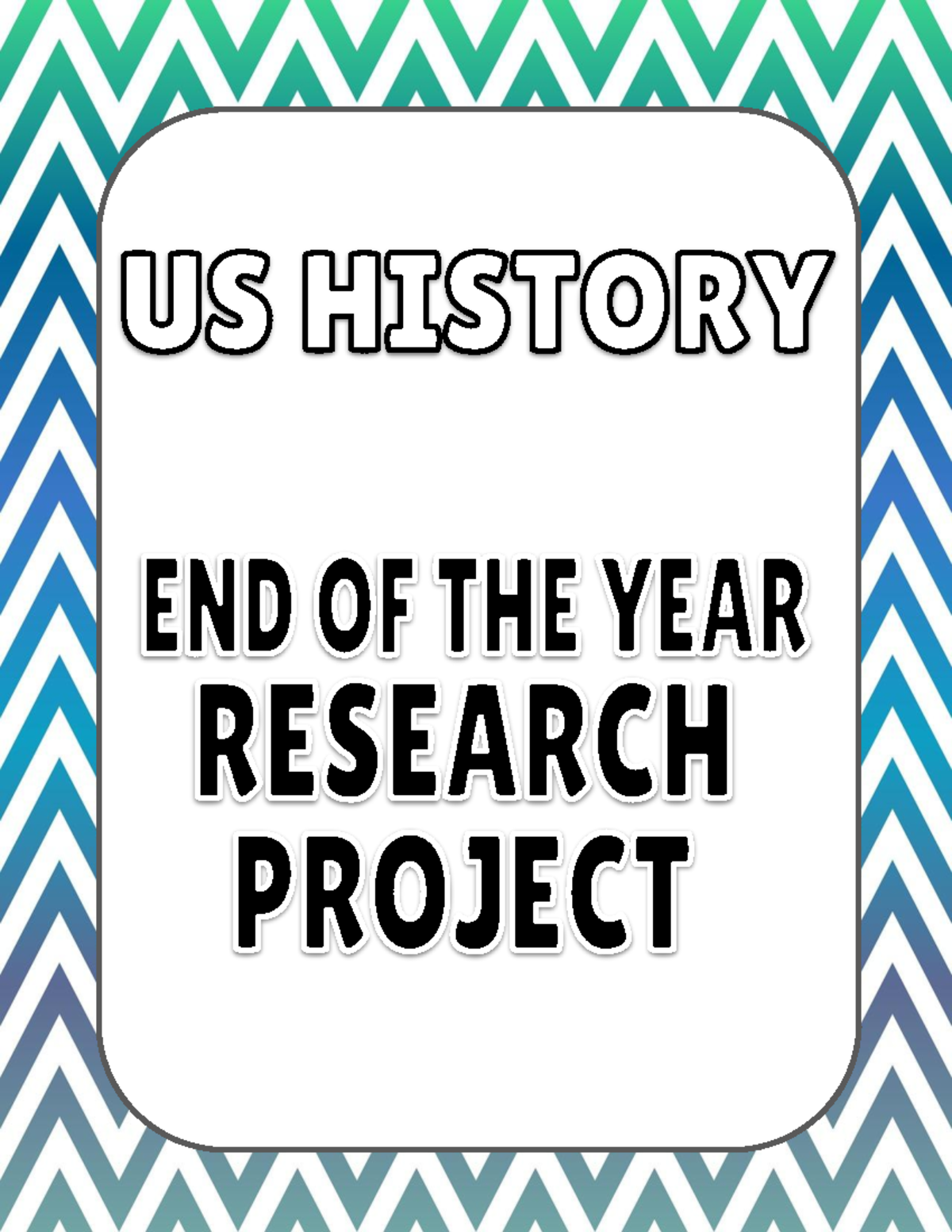 Zechariah Barnes - End of the Year US History Project- Sample Example ...