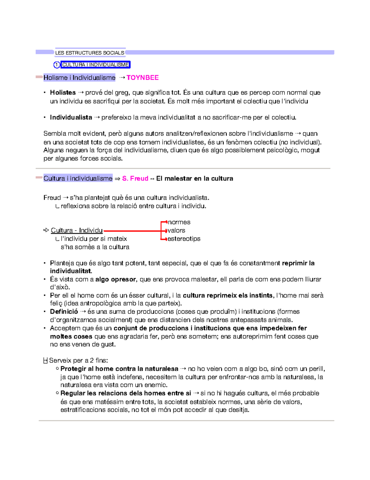 BLOQUE 2 – LAS ESTRUCTURAS SOCIALES (TEMA 1) - Warning: Error during font loading ...