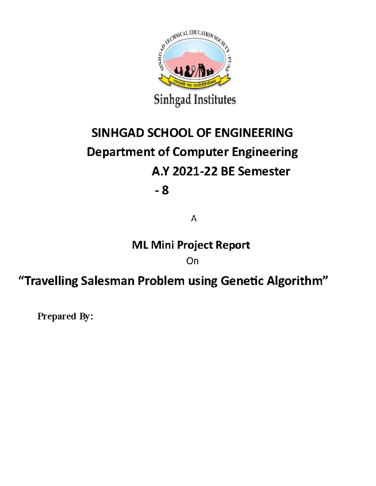 Machine learning Mini project / last sem mini project - SINHGAD SCHOOL ...