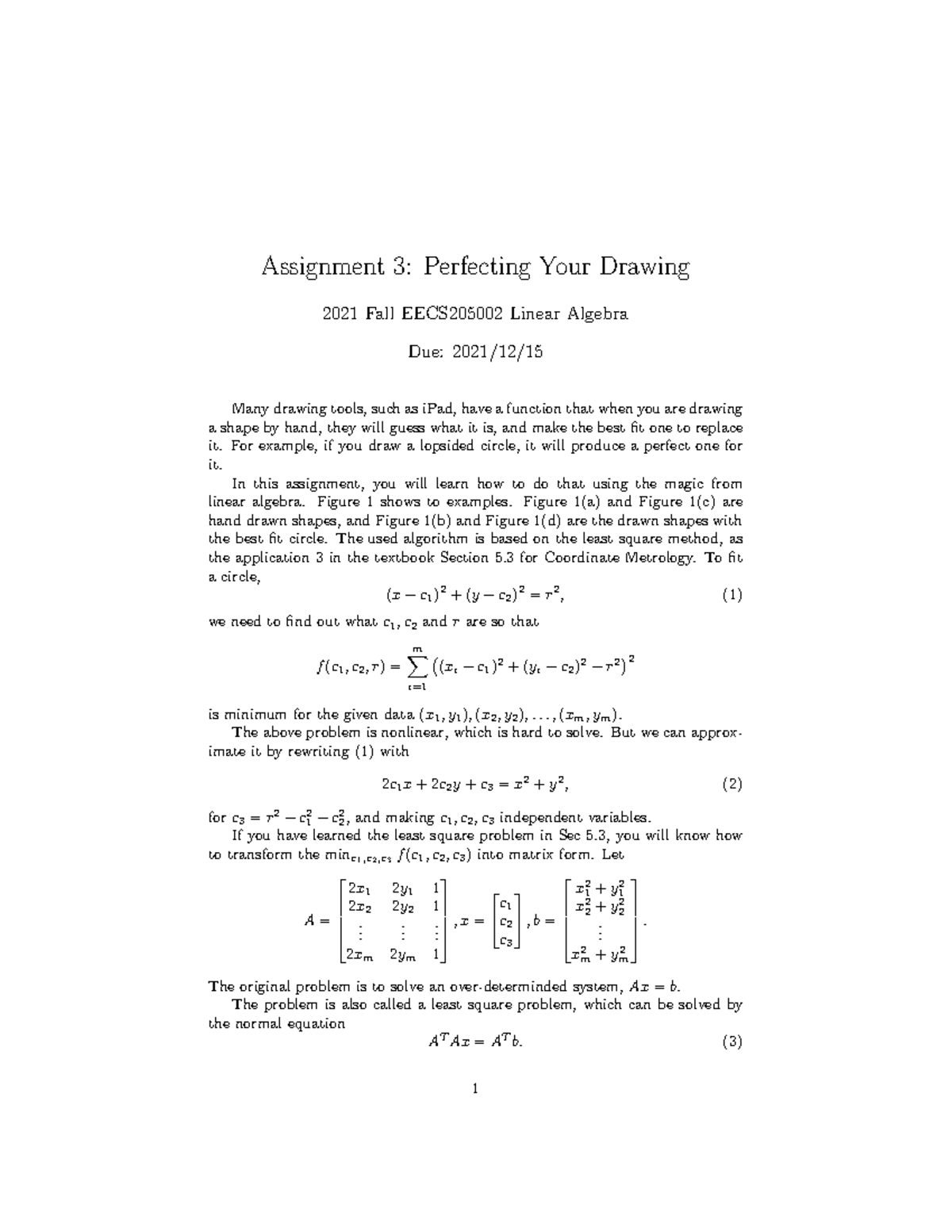A3 - assignment 3 - Assignment 3: Perfecting Your Drawing 2021 Fall ...