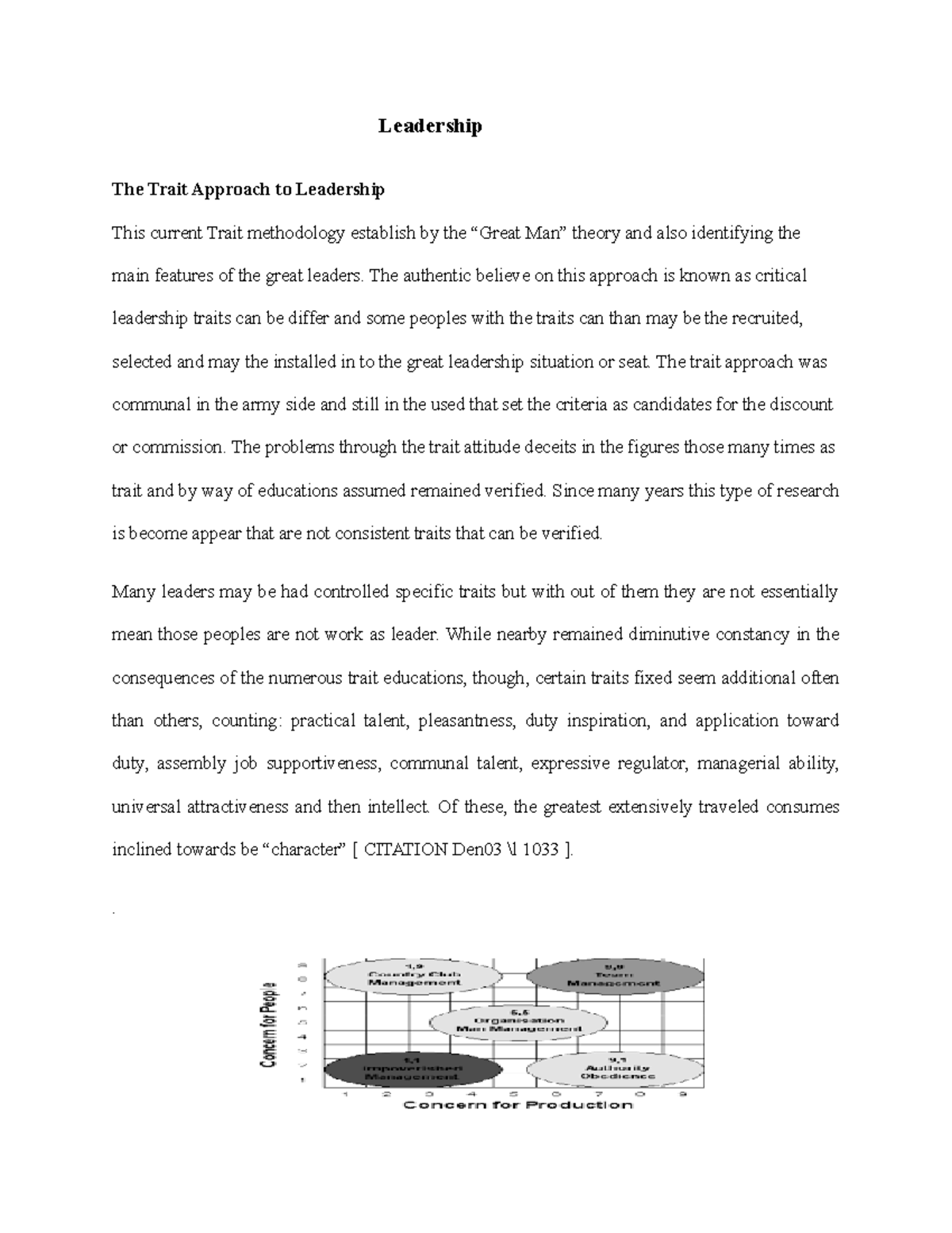 Leadership - Lecture notes 2 - Leadership The Trait Approach to ...
