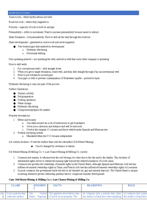 Oil and gas - Summary of Primary and Secondary term - Leasing: Habendum ...