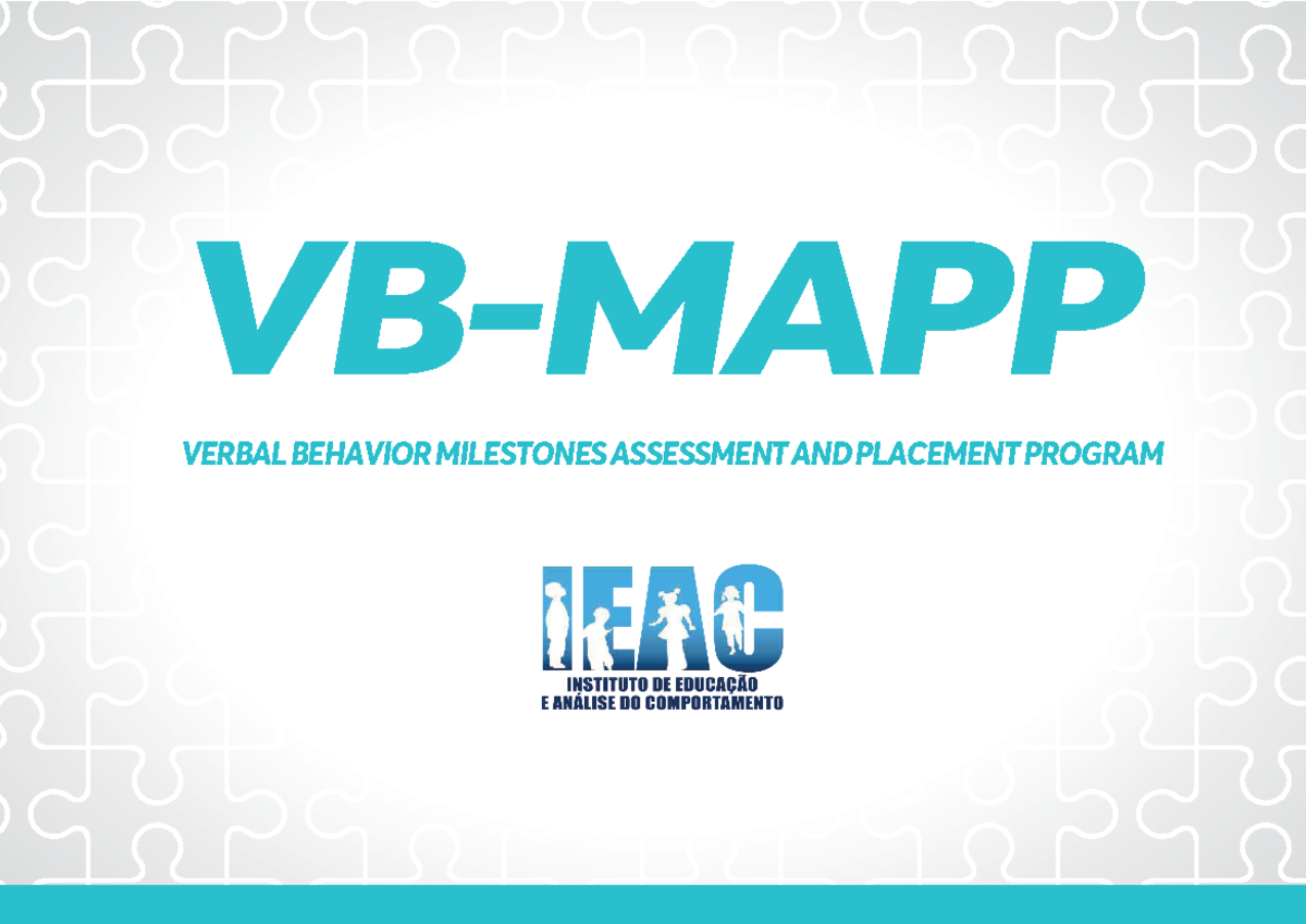 Vb-mapp-completo compress - VERBAL BEHAVIOR MILESTONES ASSESSMENT AND ...