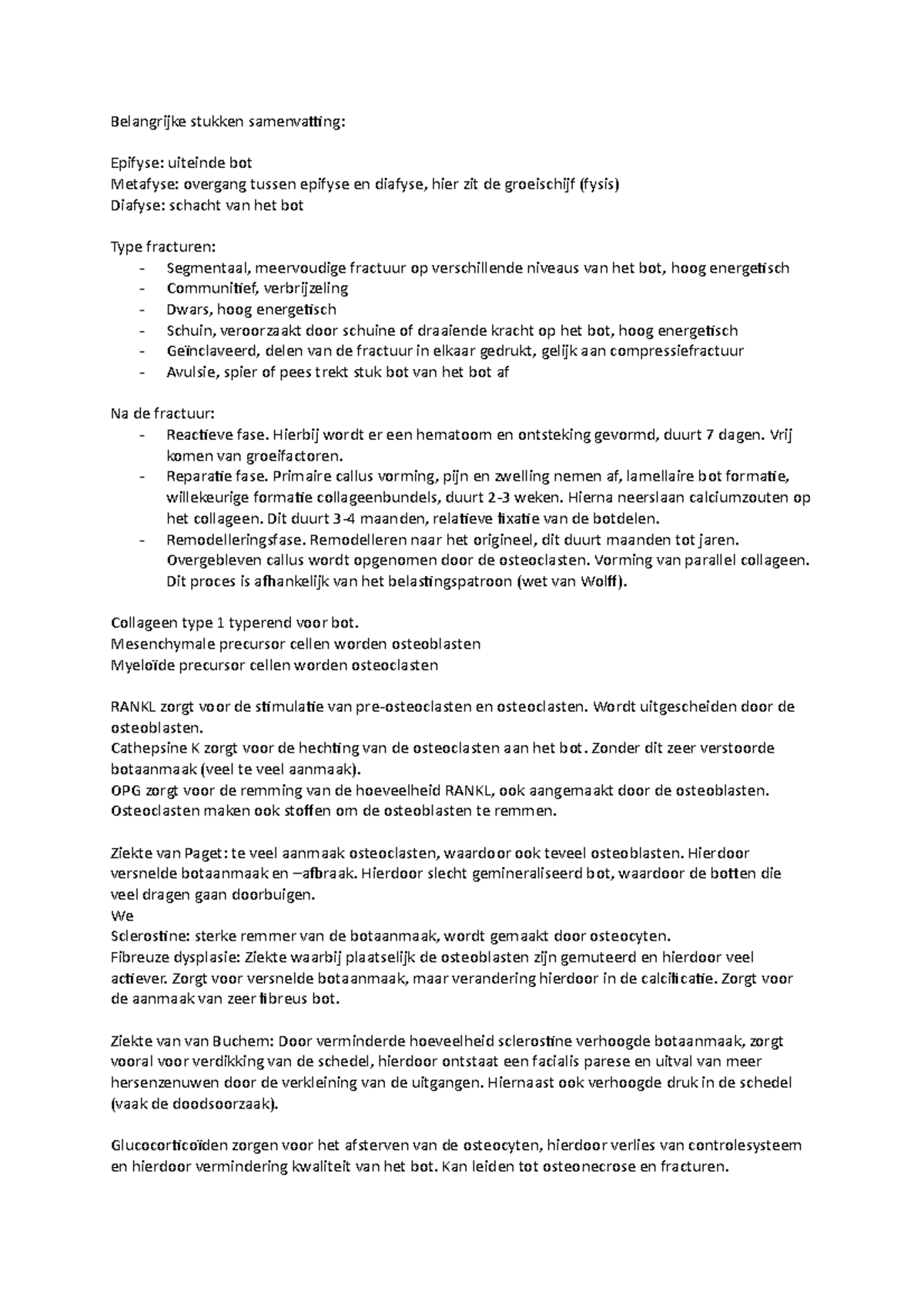 Belangrijke stukken samenvatting - Belangrijke stukken samenvatting ...