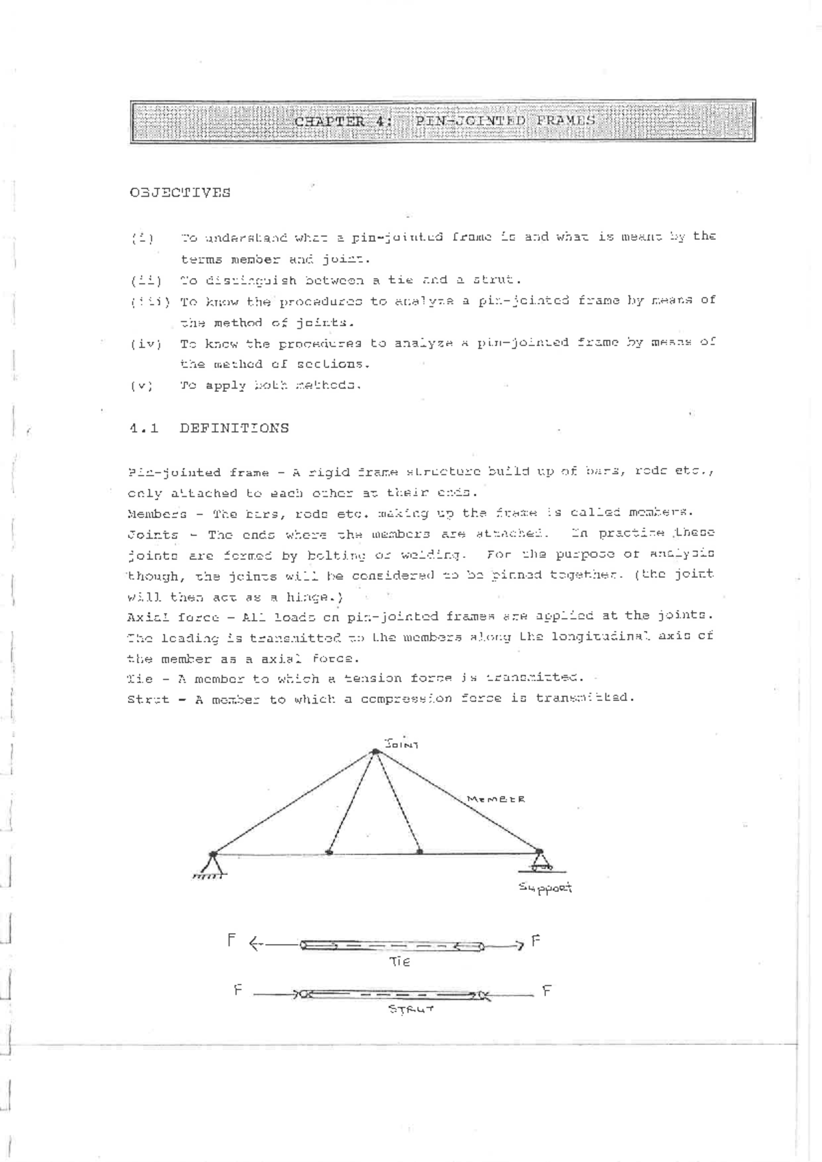 CH 4 - PIN Jointed Frames - PTC152X - Studocu