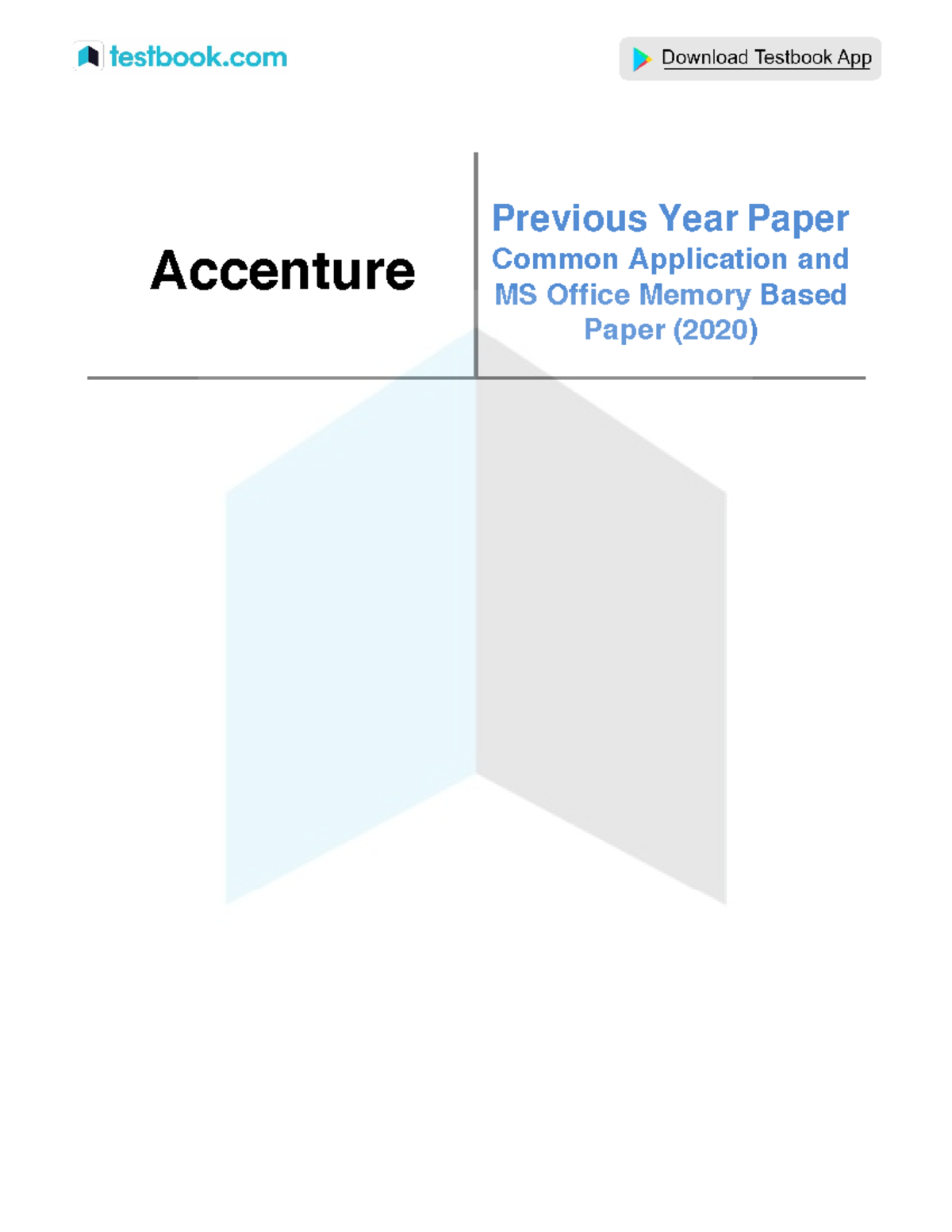 Accenture Common Application and MS Office Memory Based Paper 2020 ...