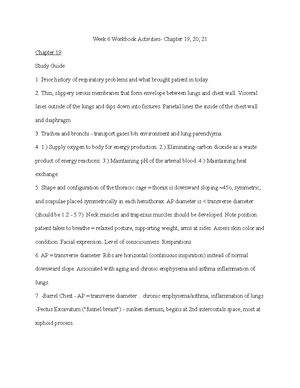 Week 4 Workbook Activity - Week 4 Workbook Activities Chapter 13 Epidermis-thin, tough dead ...