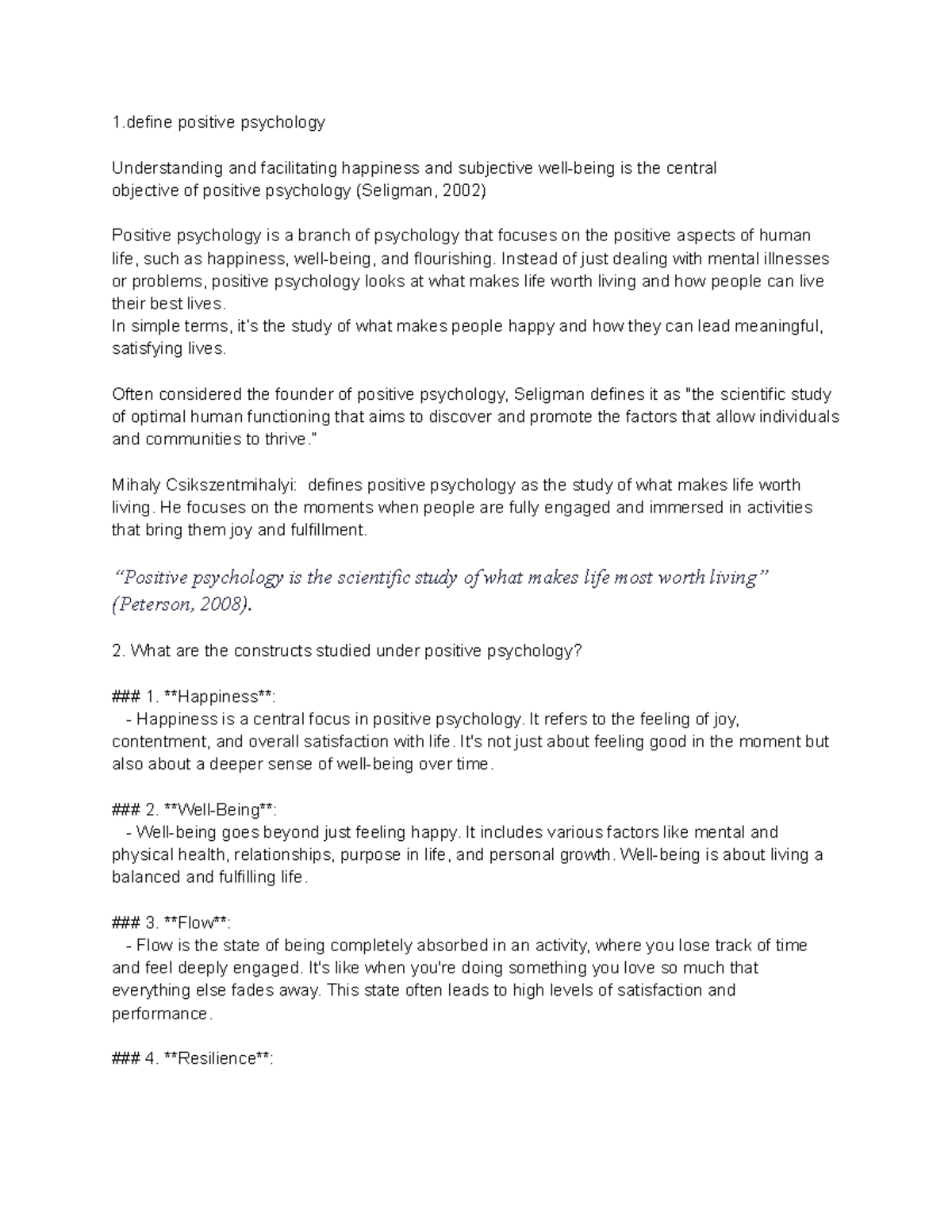 DOC-20240821-WA0019 - Lectures and notes - 1 positive psychology ...