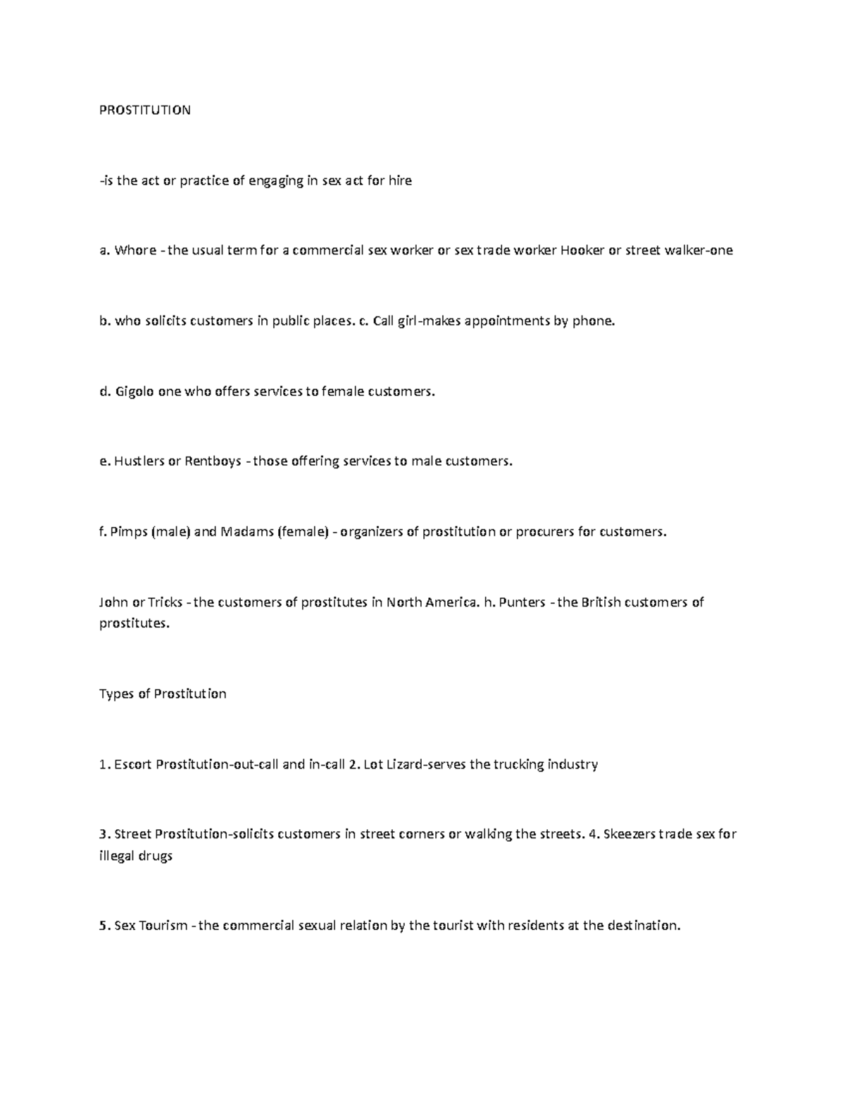 Prostitution-WPS Office - PROSTITUTION -is the act or practice of ...