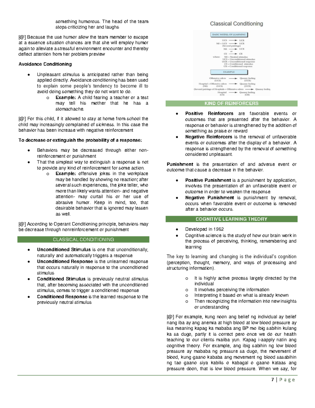 Application OF Theory - something humorous. The head of the team stops ...