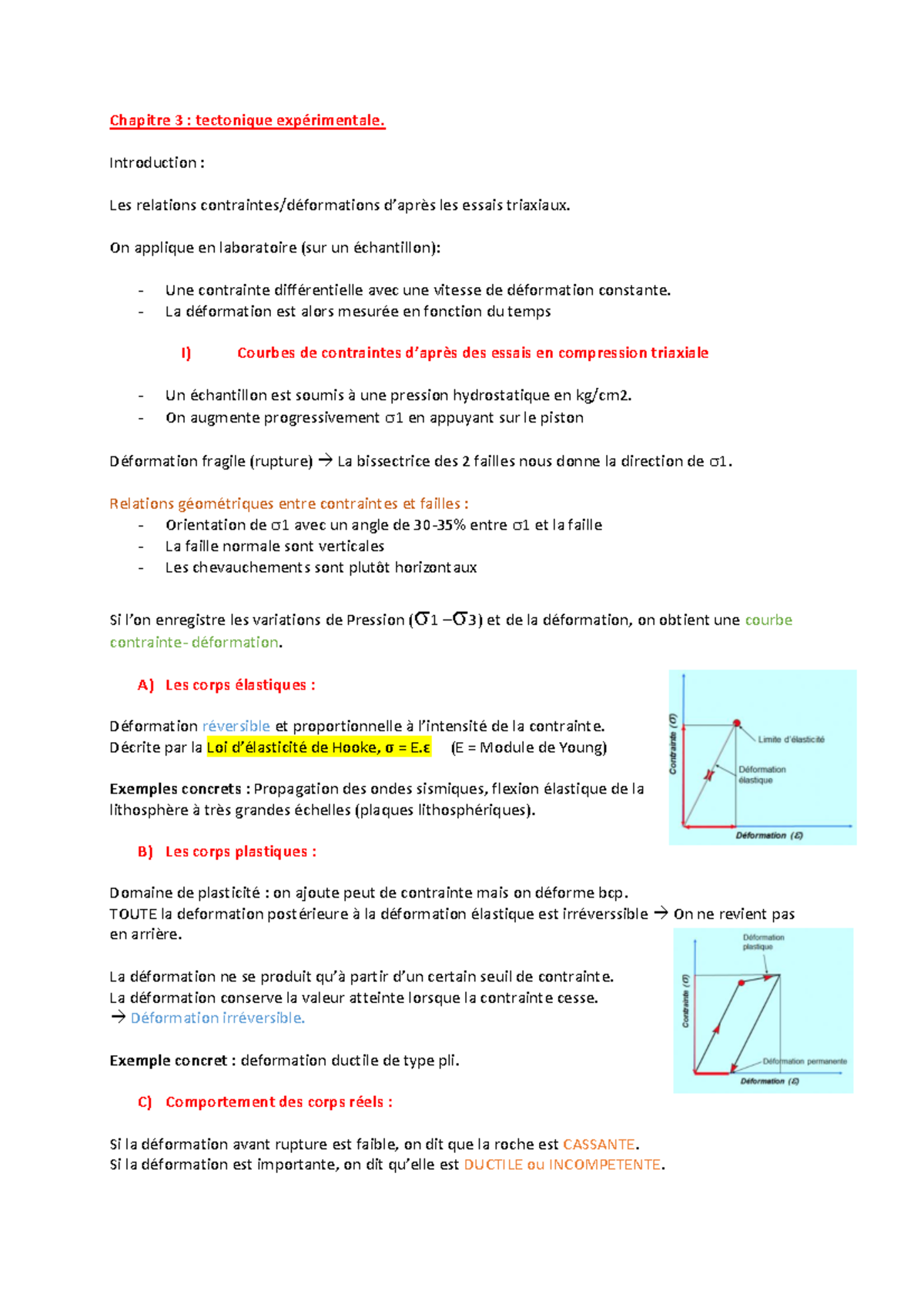 Chapitre 3 Déformation lithosphérique - Warning: TT: undefined function: 32 Warning: TT ...