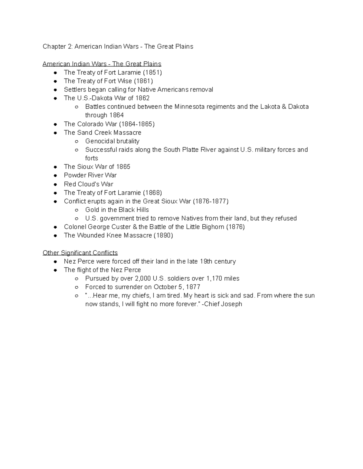 Chapter 2 American Indian Wars - The Great Plains -Dakota War of 1862 ...