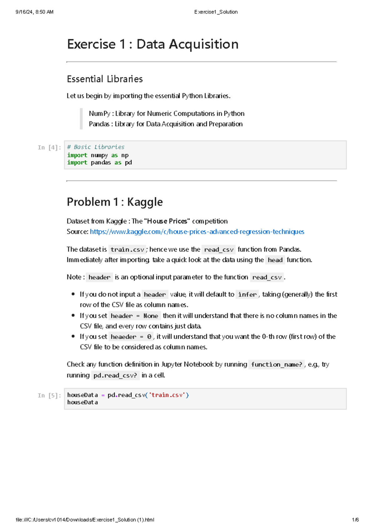 Exercise 1 Solution - answer for CV0003 week 1 activities - Exercise 1 : Data Acquisition ...