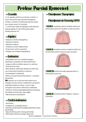 Prótese Parcial Removível (PPR) - Prótese Parcial Removível → Conceito ...
