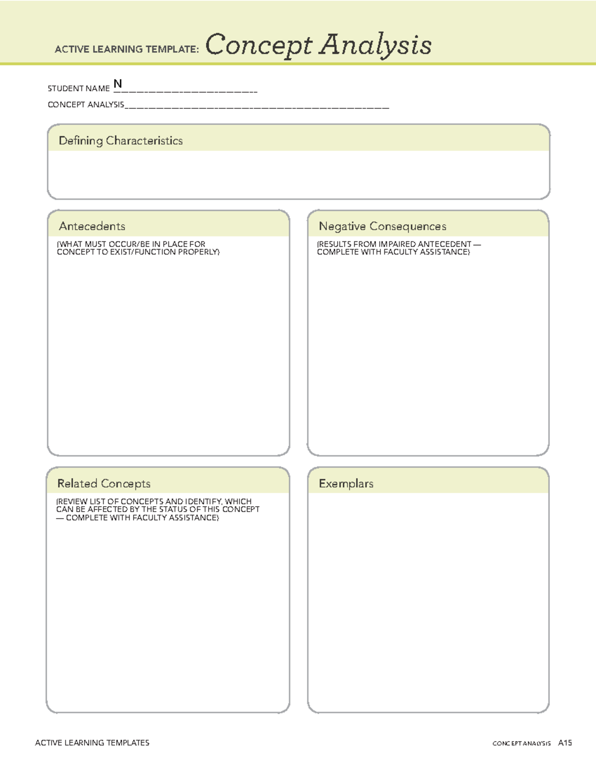 Concept Analysis blank-7 - ACTIVE LEARNING TEMPLATES CONCEPT ANALYSIS A ...