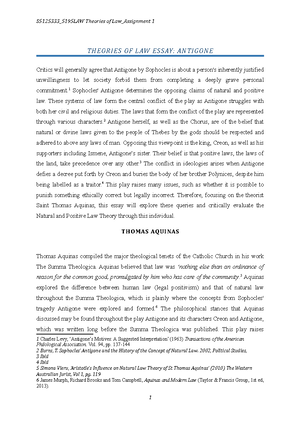 5195LAW Theories of Law Theorist summaries and Tutorial QA - TOL EXAM ...