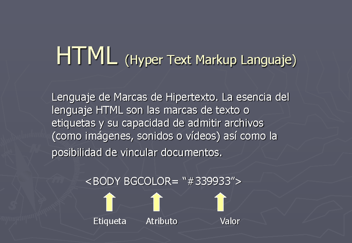 02 Conceptos Primarios - HTML (Hyper Text Markup Languaje) Lenguaje de ...