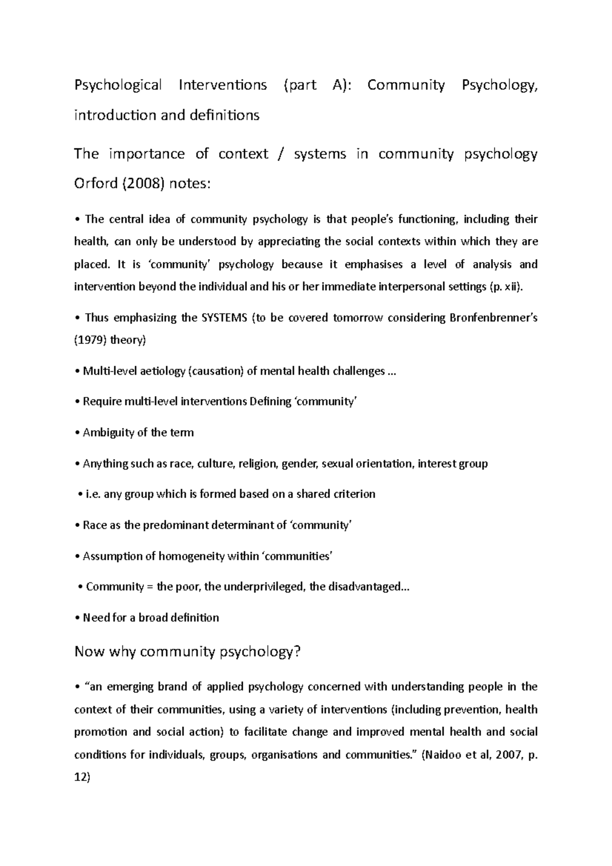 Psychological Intervention Community - Psychological Interventions ...