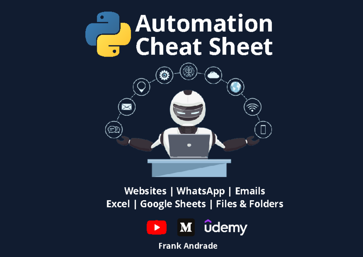 Automation Cheat Sheet 2 - Automation Cheat Sheet ####### Frank Andrade ...