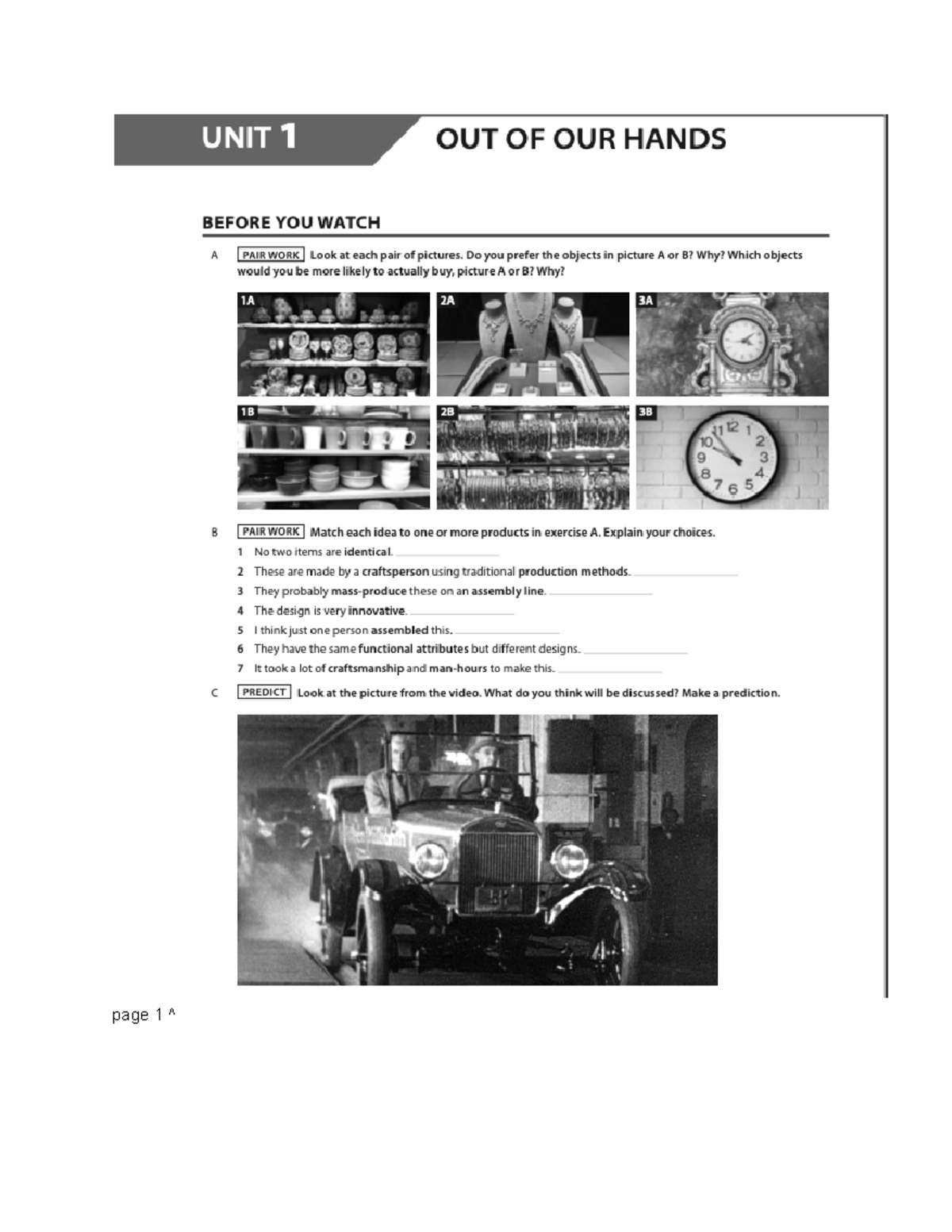 5A SP Screenshots - EVOLVE RESOURCE BOOK 5A UNIT 1 - page 1 ^ page 2 ^ - Studocu