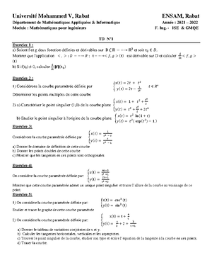Integrales complexes - Analyse - Studocu