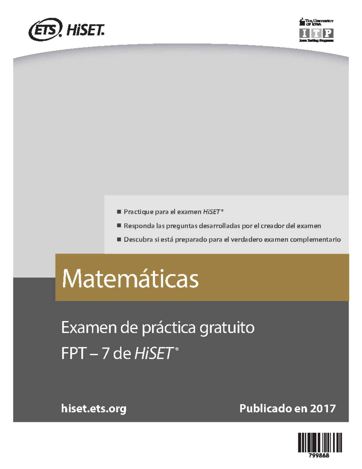 Math fpt7 es - matematica basica - Practique para el examen HiSET ...