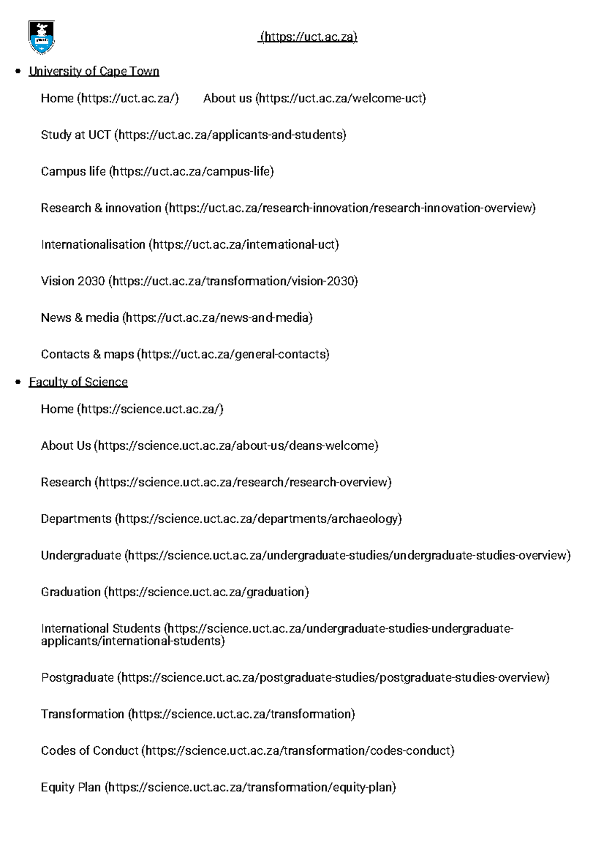 MSc - Data Science Program at UCT University of Cape Town - (uct.ac ...