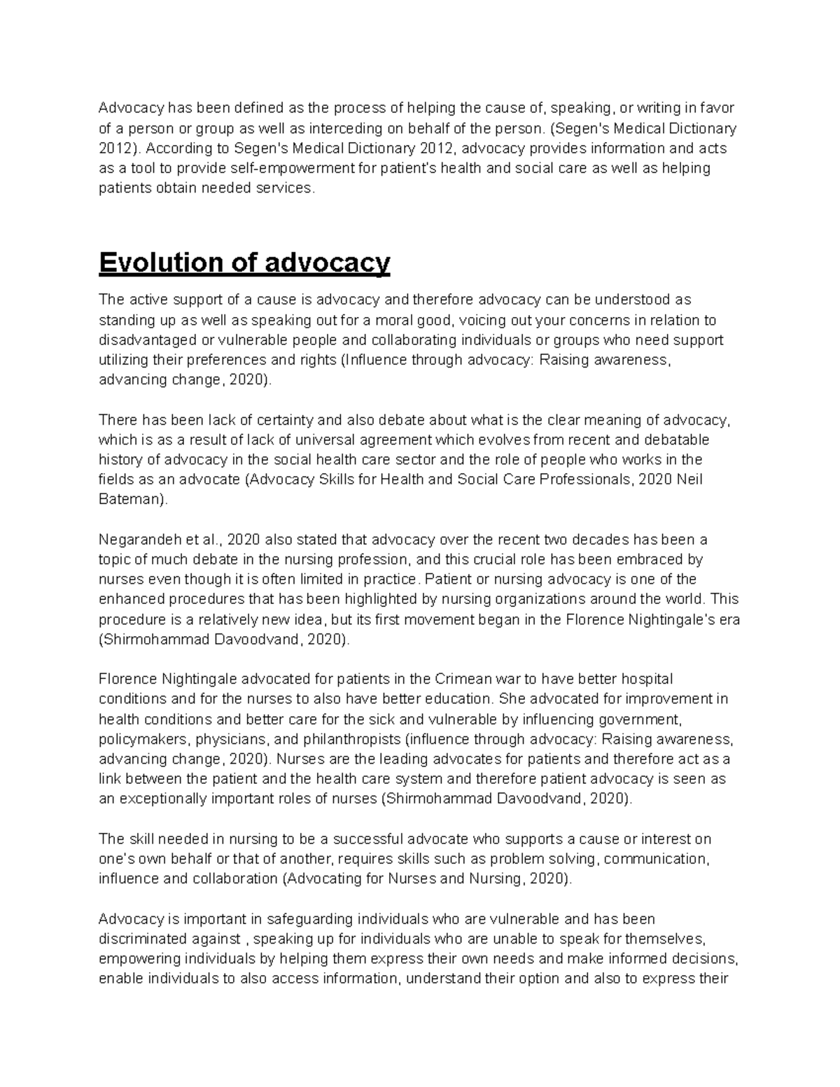 What Is Advocacy Concept, Evolution And Barriers Of Advocacy[ESSAY ...