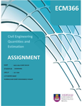civil engineering quantities and estimation - ECM366 - UiTM Shah Alam ...